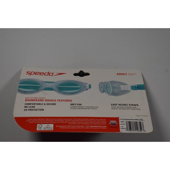 Speedo | Swim | Speedo Adult Boomerang Swim Goggles Rhubarbvermillion ...